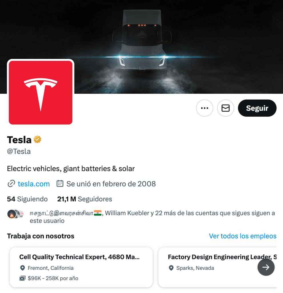 X Hiring: ofertas de empleo en Twitter