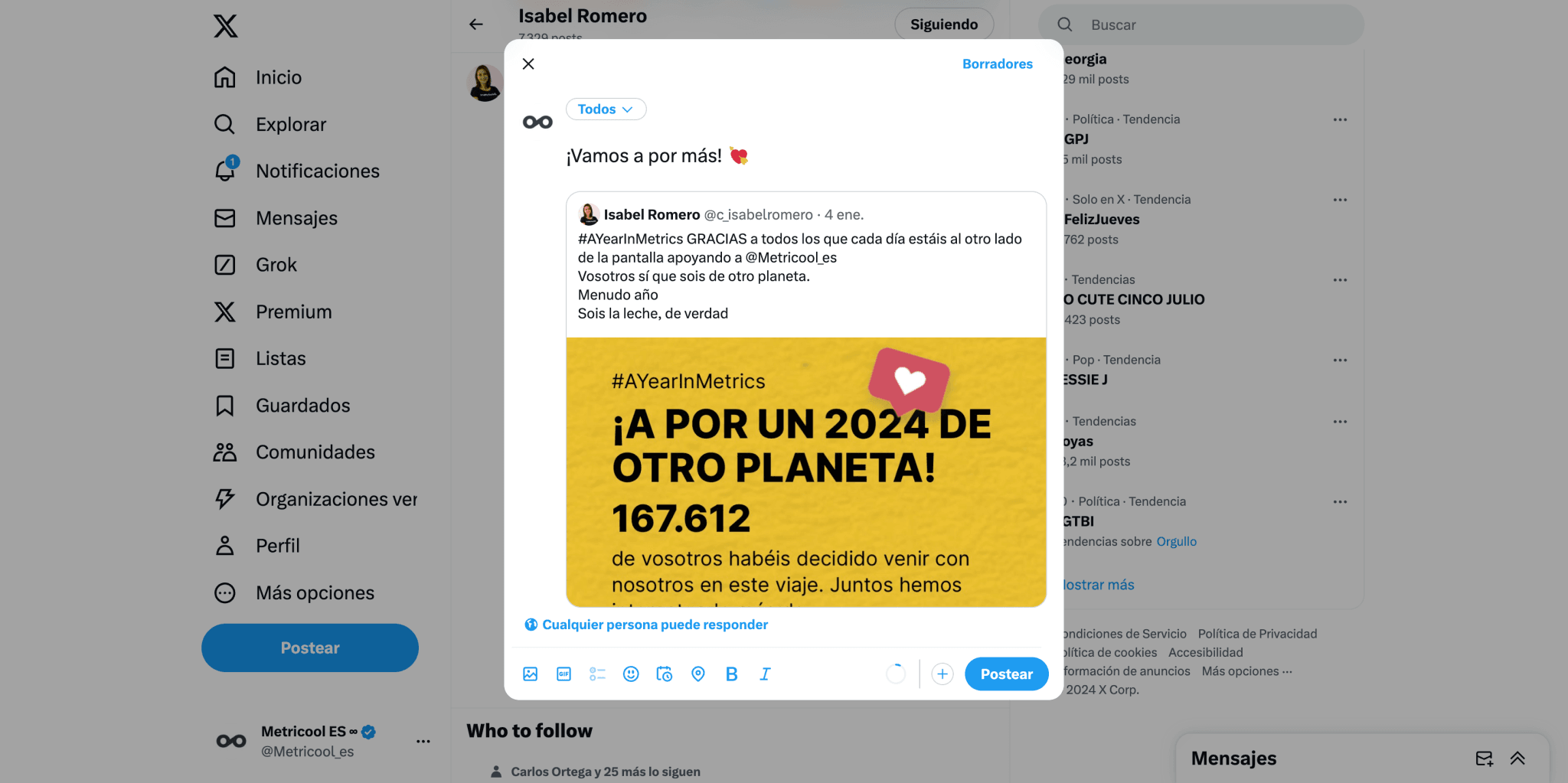 Cómo citar un tweet en X