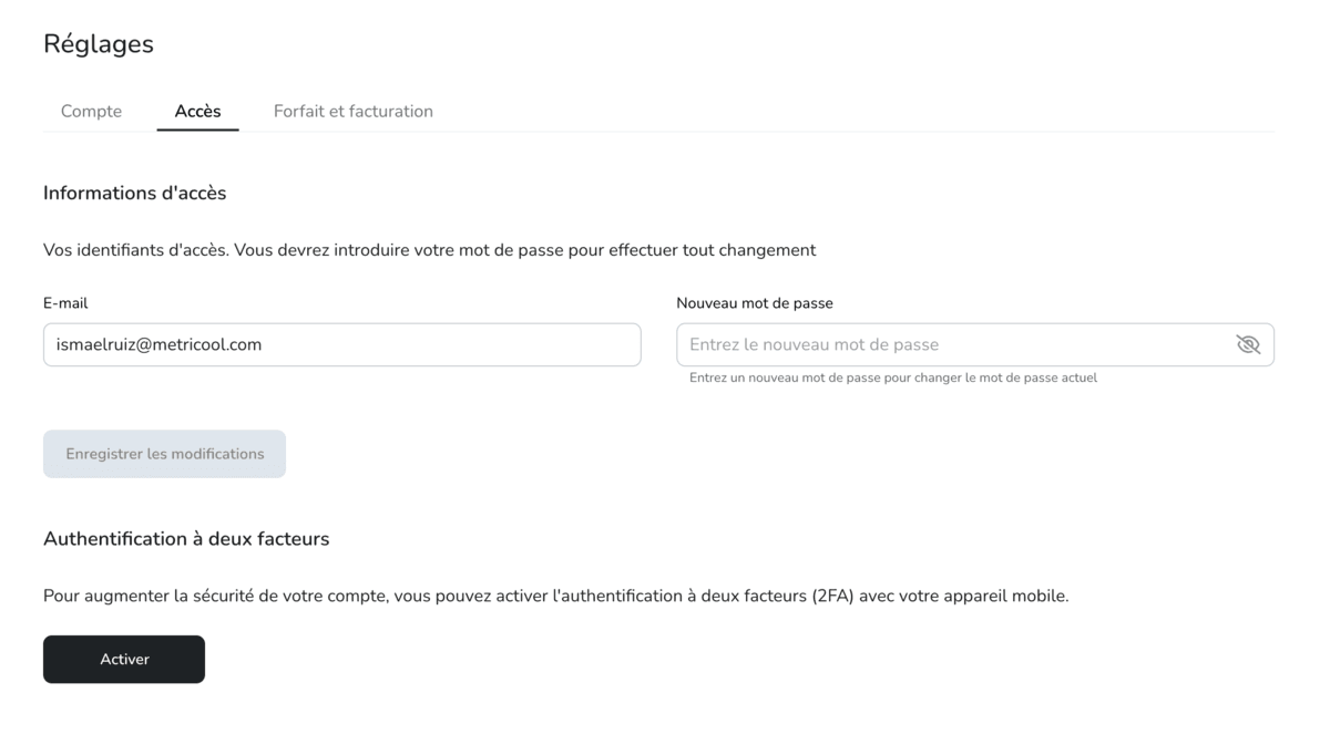 Authentification en deux étapes de Metricool [Tutoriel]