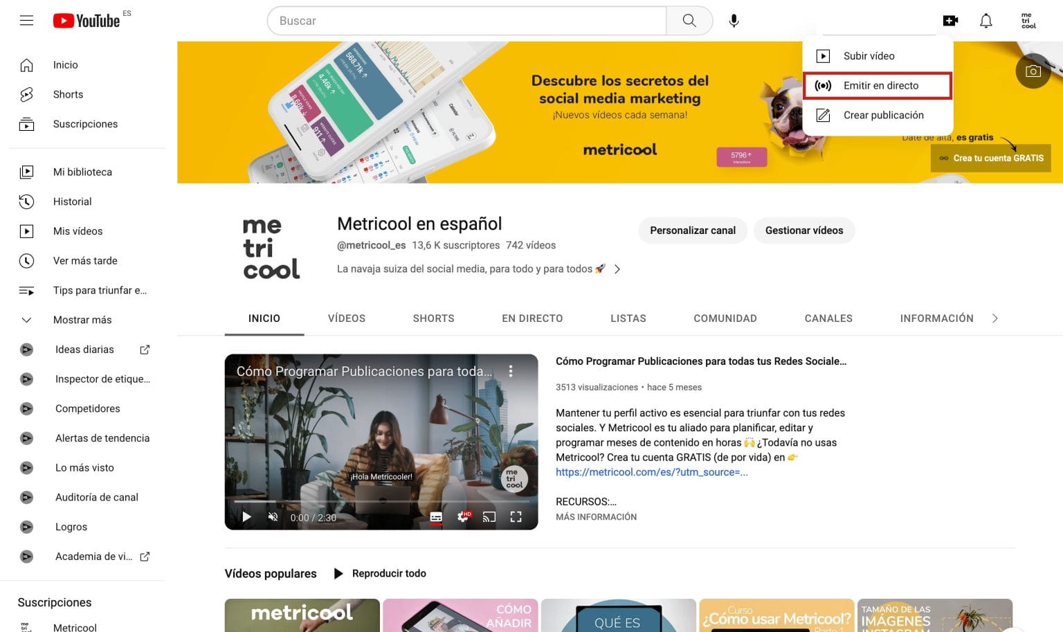 Cómo hacer directos en YouTube en 6 pasos ¡FÁCIL!