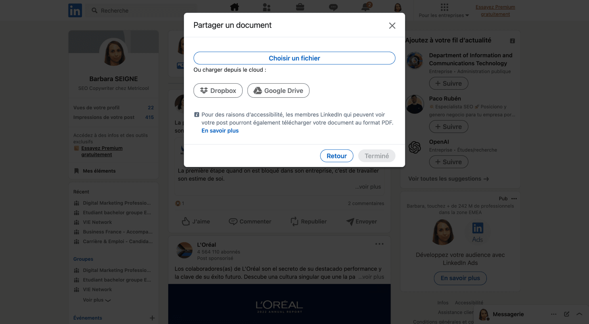 Comment télécharger et programmer un carrousel LinkedIn