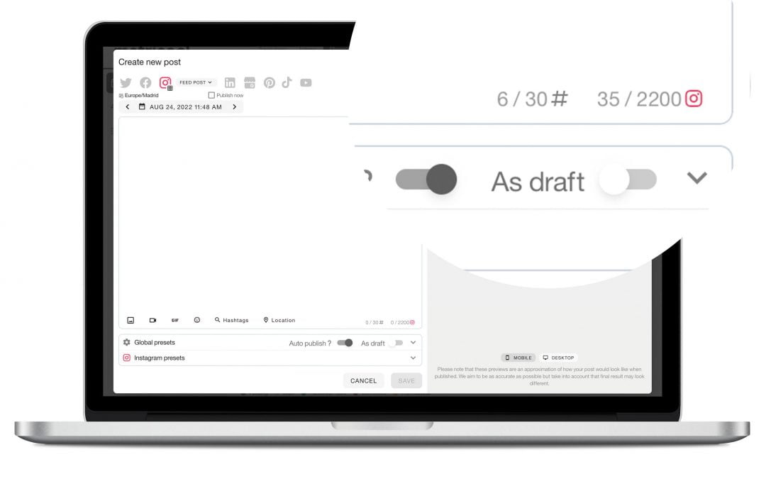Metricool's Instagram Hashtag Generator
