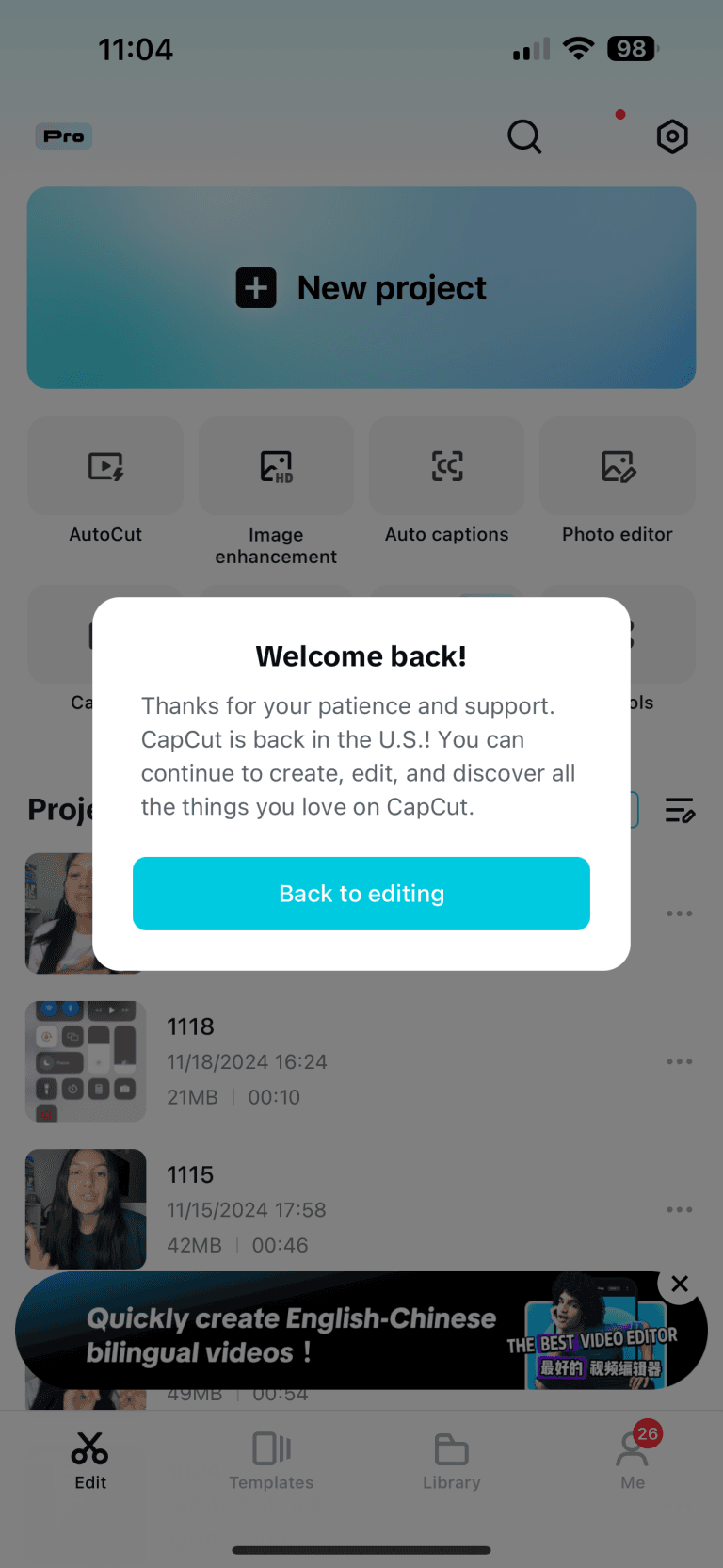 CapCut and More Still Down After TikTok Ban