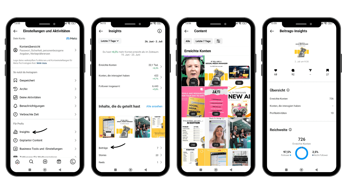 Instagram Insights: Messe deine Performance in 2025 | Metricool