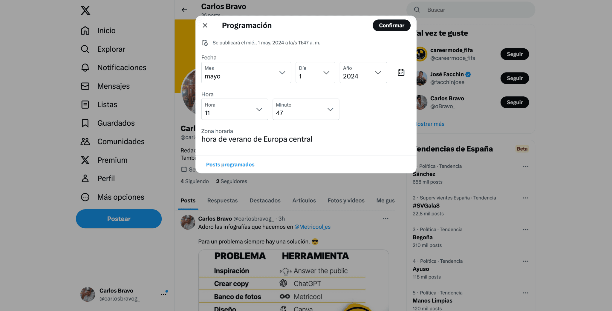 Herramientas para programar en Twitter