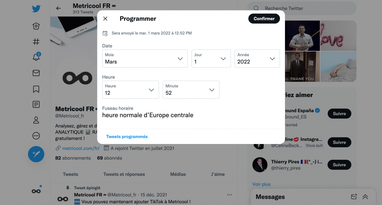Outils de programmation de Twitter