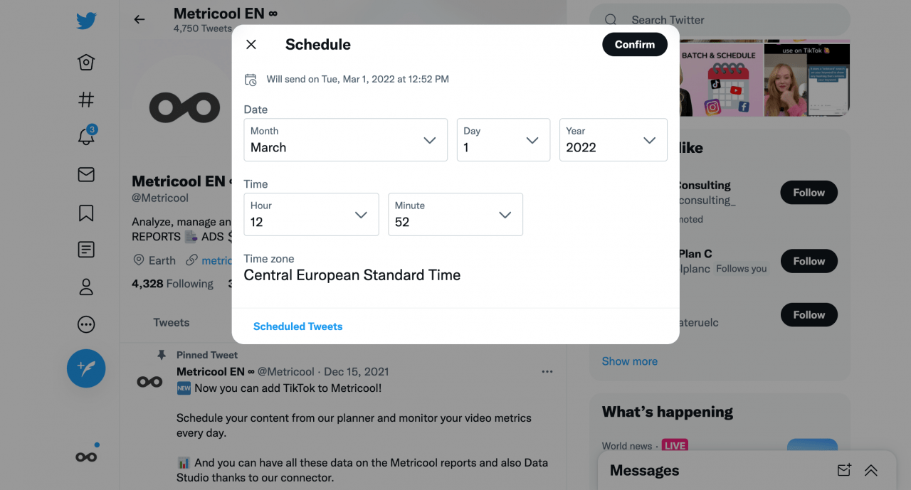 Free tools to schedule tweets on Twitter
