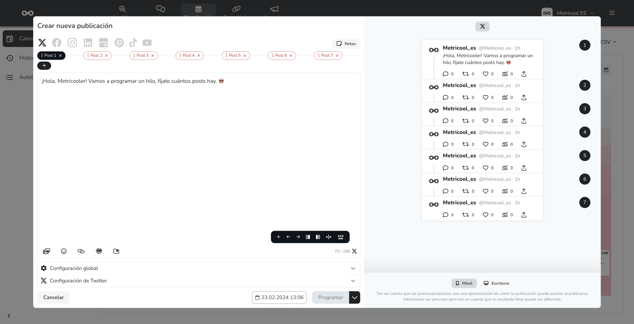Programar en Twitter: guía para planificar tweets