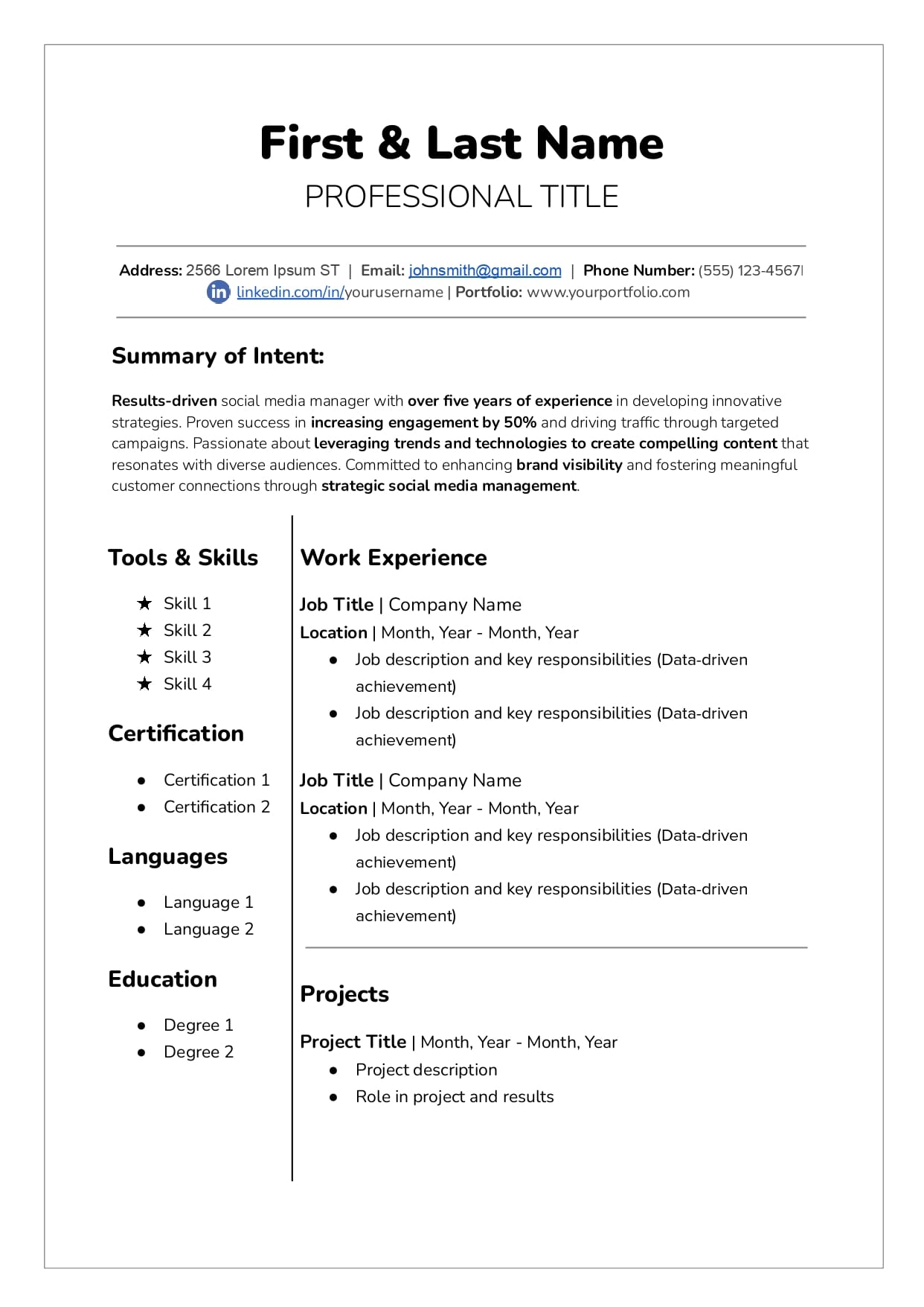 How to Create a Resume for Social Media Managers: Tips & Tricks