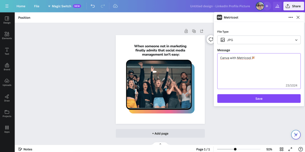 Canva with Metricool [TUTORIAL]