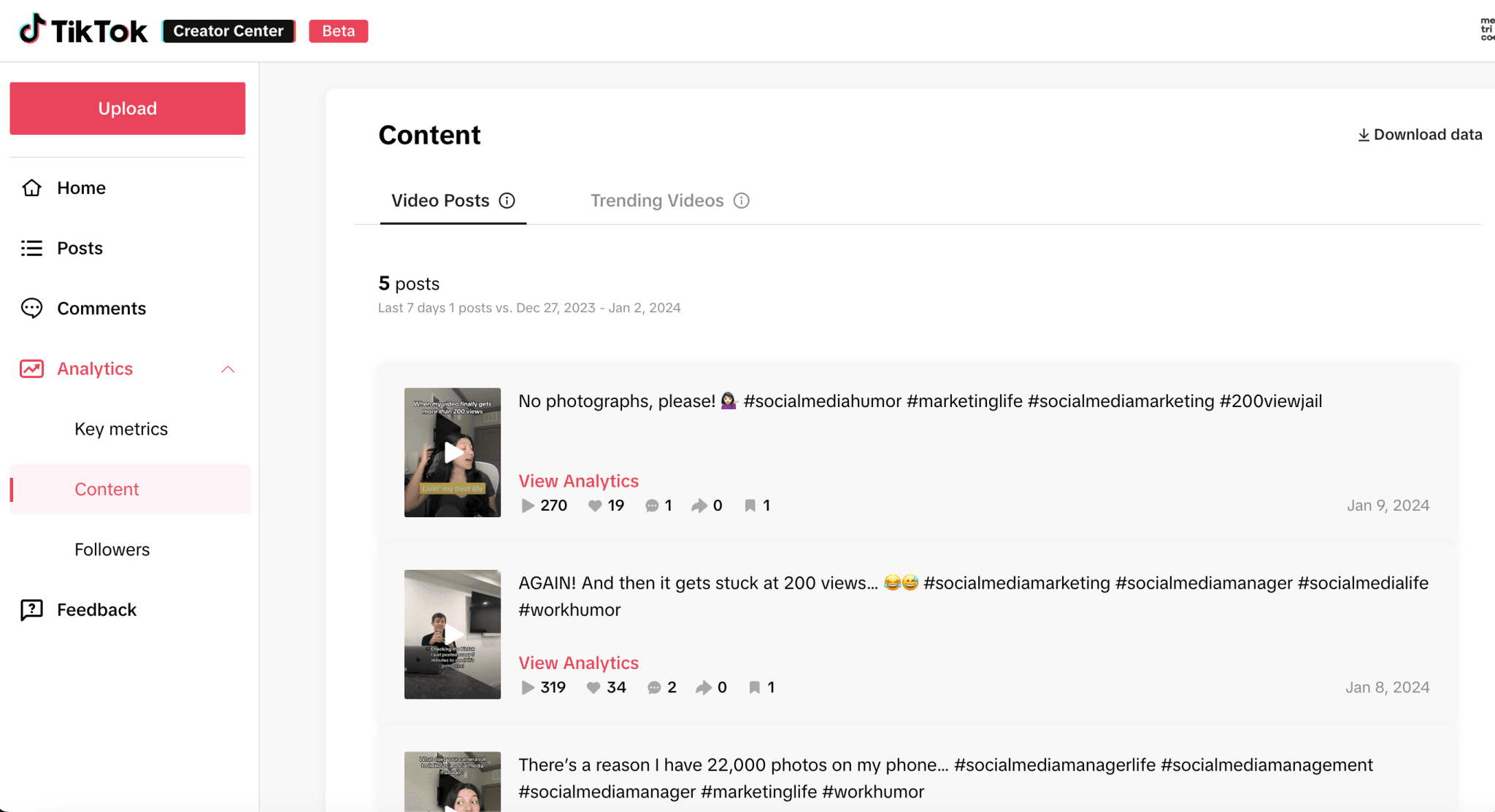 TikTok's Creator Center: New Tools on Desktop for Creators