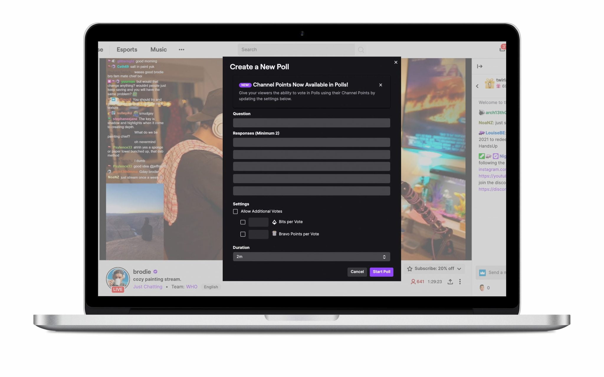 How to make Twitch Polls step-by-step during streamings