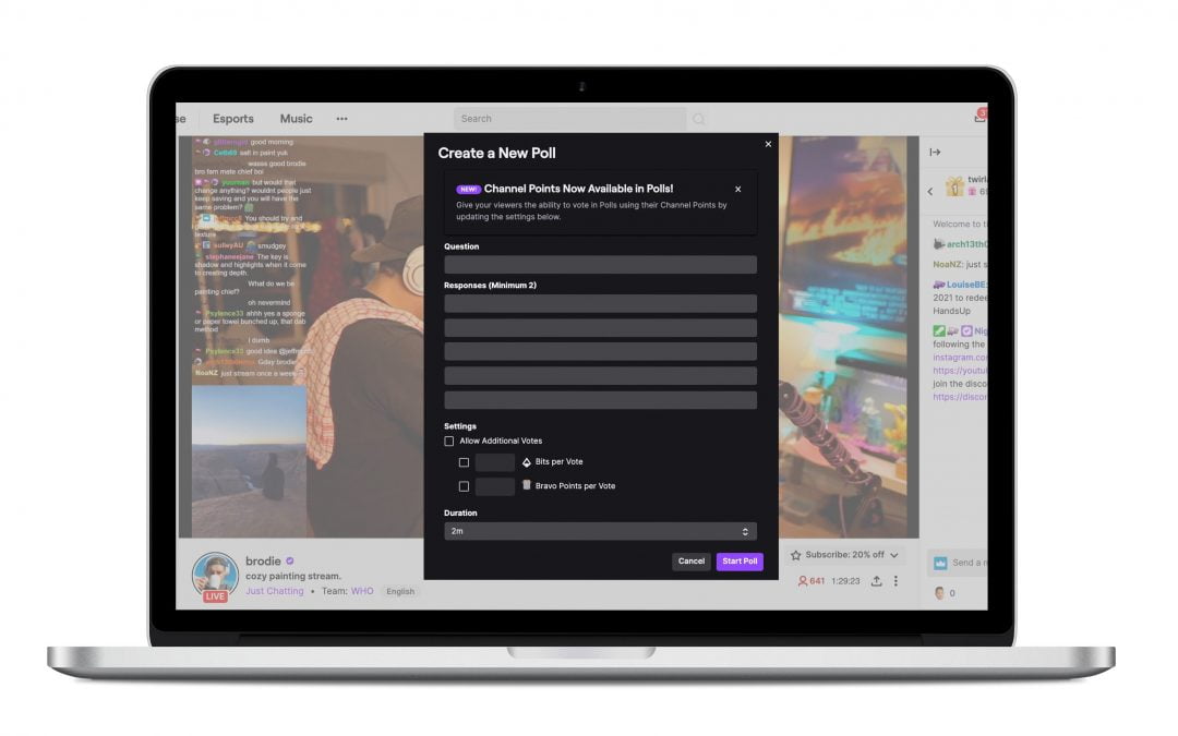 Cómo crear encuestas en Twitch durante un streaming
