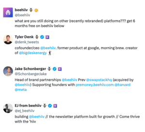 How beehiiv Built a Distinctive B2B SaaS Social Media Brand