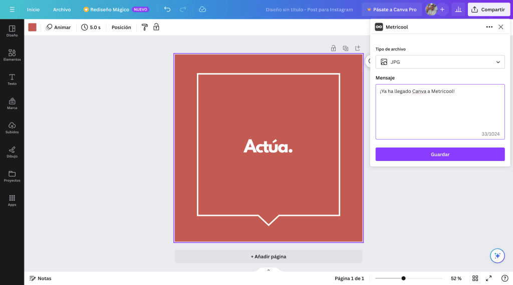 Canva con Metricool [TUTORIAL]