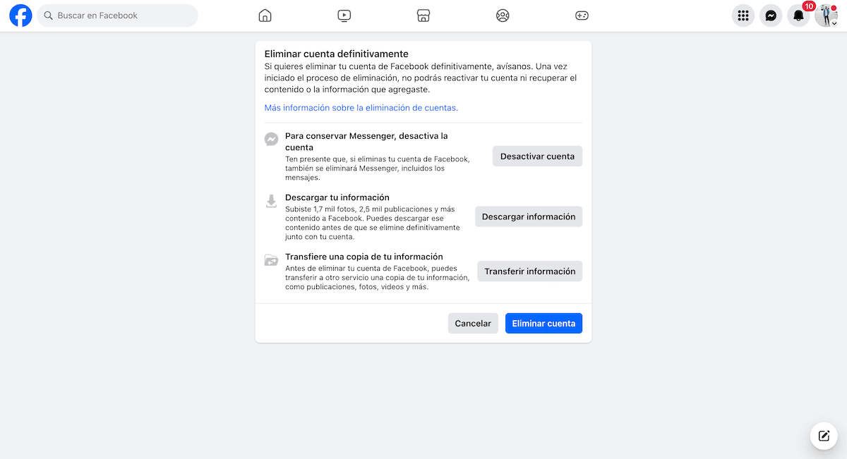 Cómo Eliminar o Desactivar una Cuenta de Facebook en 2026