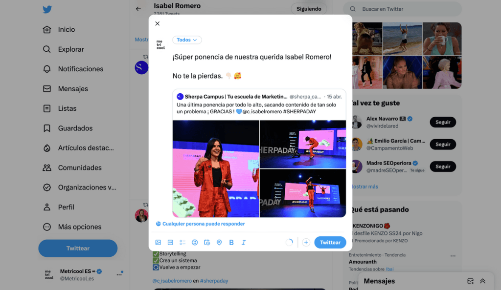 Cómo citar un tweet en X