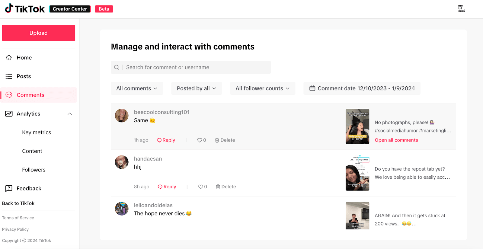 TikTok's Creator Center: New Tools on Desktop for Creators