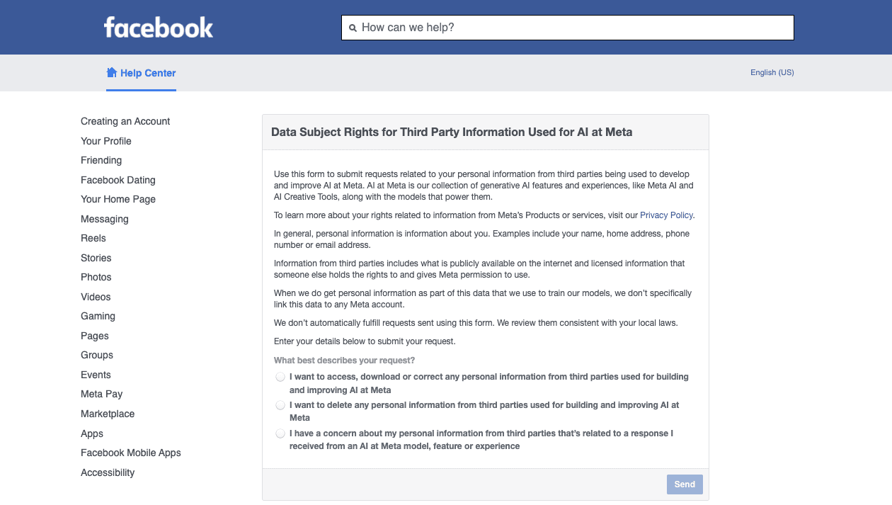 How to Opt Out of Data-Sharing for Meta’s AI Training