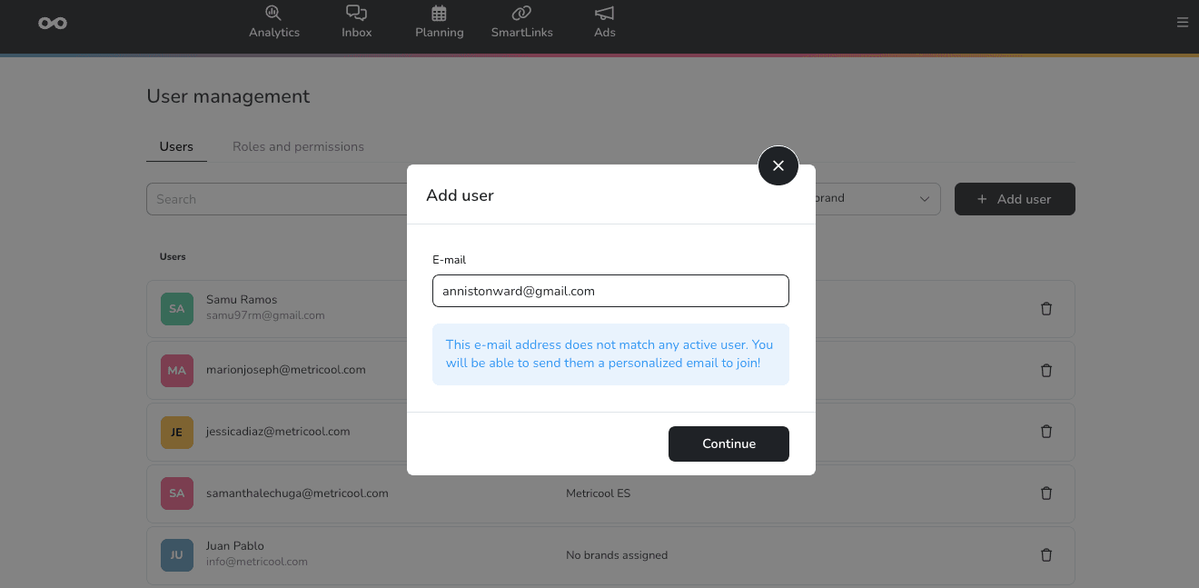 Team Social Media Management With Metricool