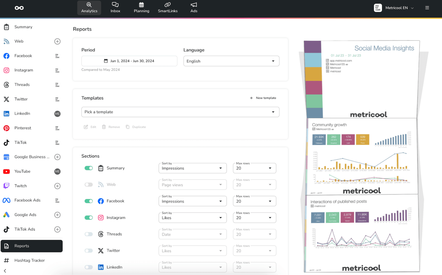 Social Media Report: How to Track and Present Your Results | Metricool