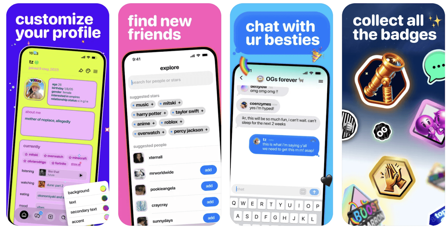 Noplace: A Modern MySpace Social Media App