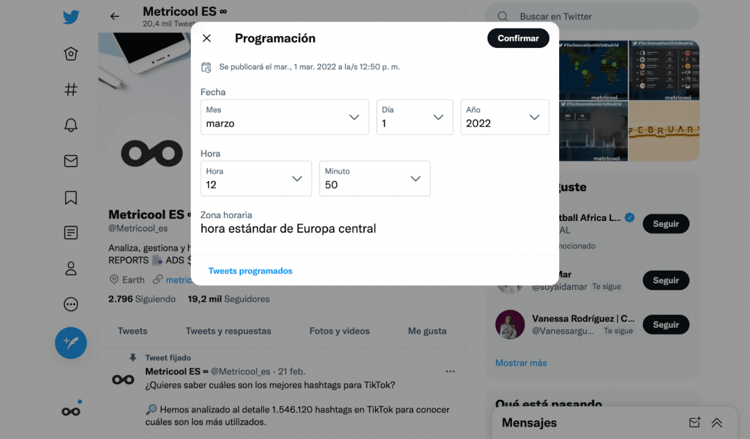 Programar en Twitter: guía para planificar tweets