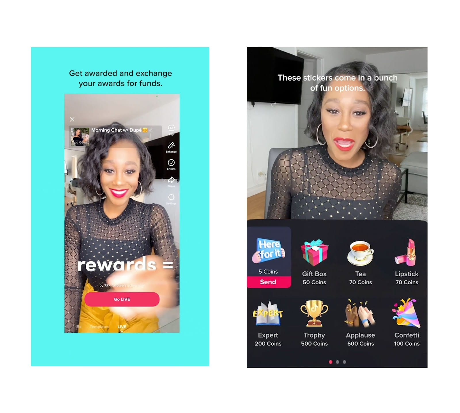 TikTok Gifts: cómo obtener regalos en directo