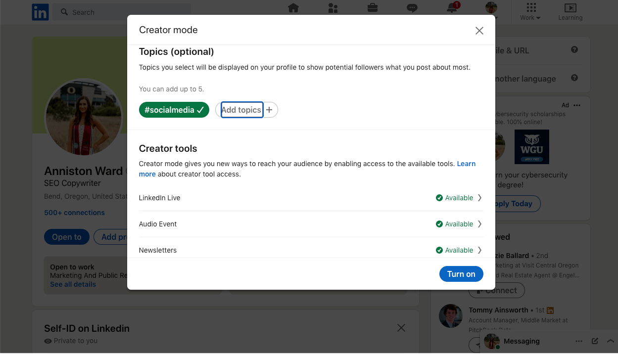 Linkedin Creator Mode What Is It And How Do You Activate It