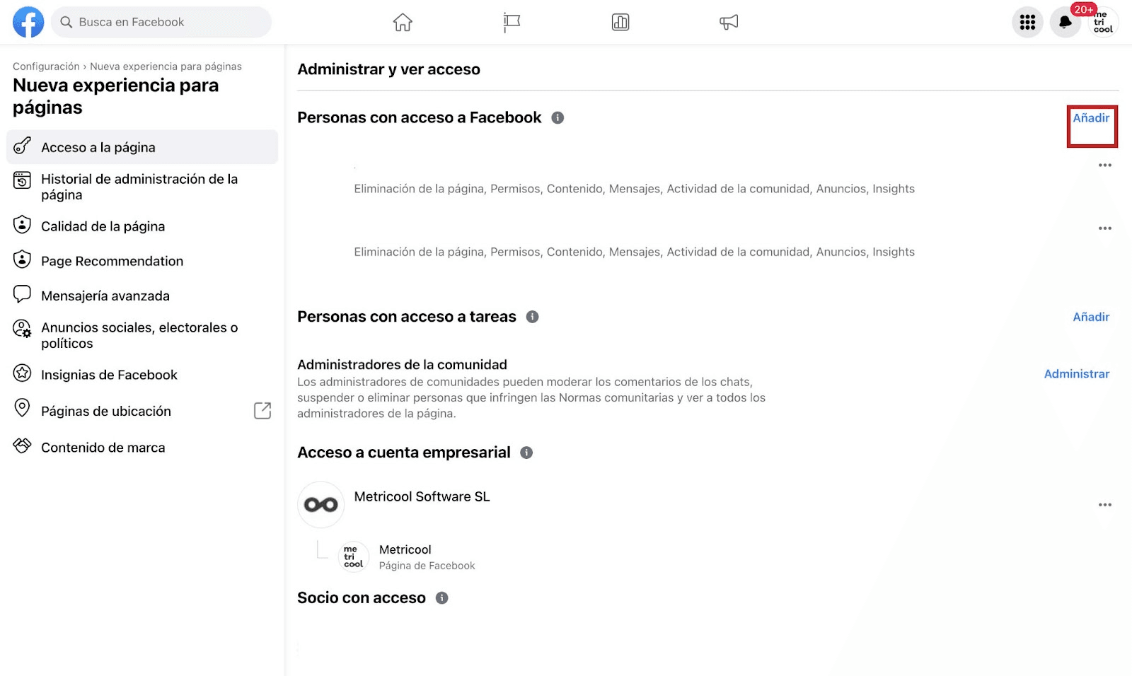 Añadir administradores a tu página de Facebook [GUÍA]