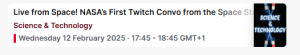 Watch NASA’s First Ever Twitch Stream from Space | Metricool